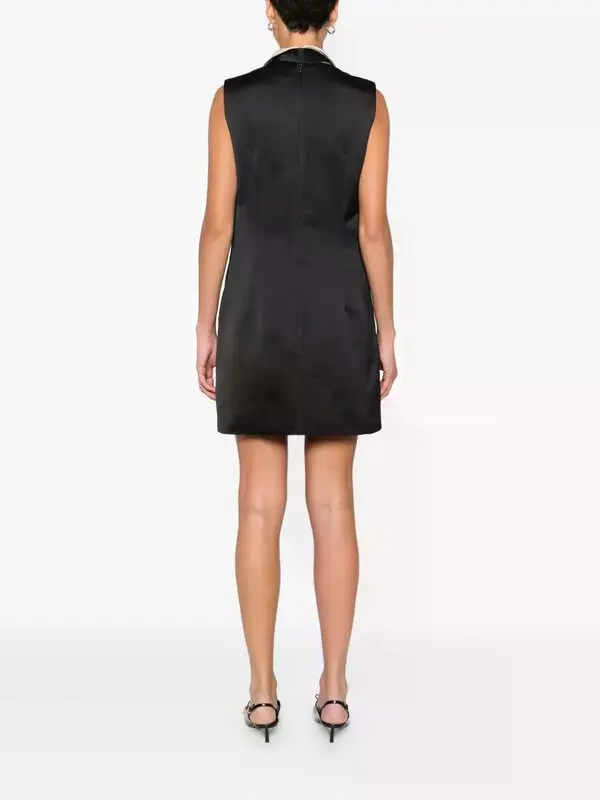 Elisabetta Franchi Point-collar Sleeveless A-line Dress