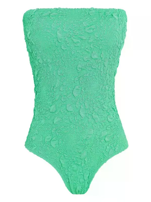 BRIGITTE Manu Textured Strapless Swimsuit - Green