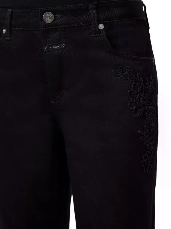 Closed Embroidered High-rise Flared Jeans