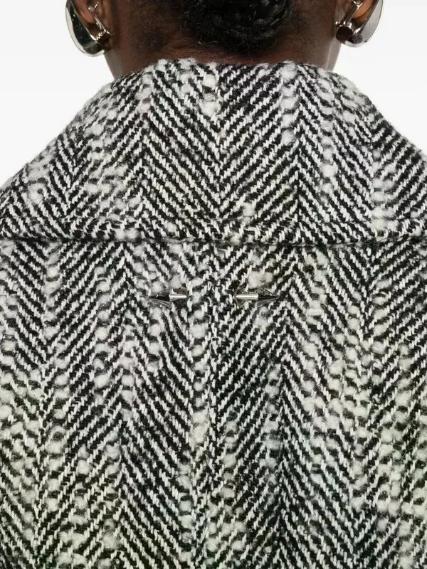 Patrizia Pepe Herringbone Double-breasted Coat