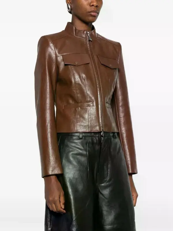 Patrizia Pepe Zip-front Flap-pocket Jacket
