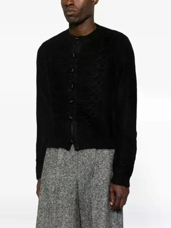Alexander McQueen Braided-detail Button Cardigan