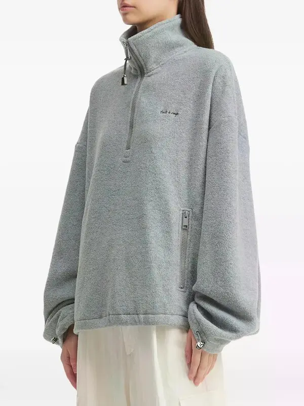 TOUT A COUP Half-zip Fleece Sweatshirt