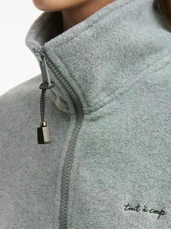 TOUT A COUP Half-zip Fleece Sweatshirt