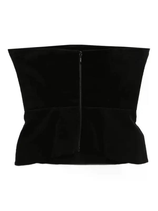 P.a.r.o.s.h Strapless Peplum Top