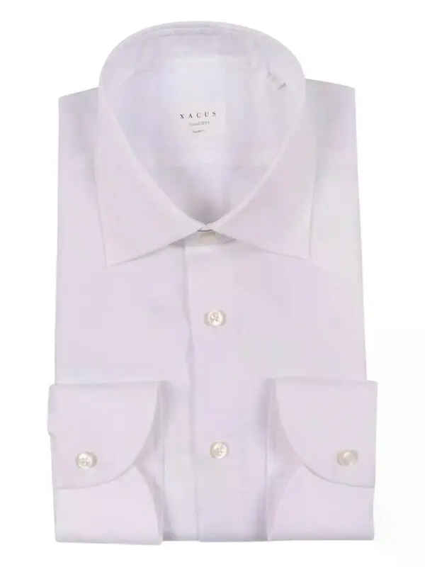 XACUS Button-cuff Cotton Shirt