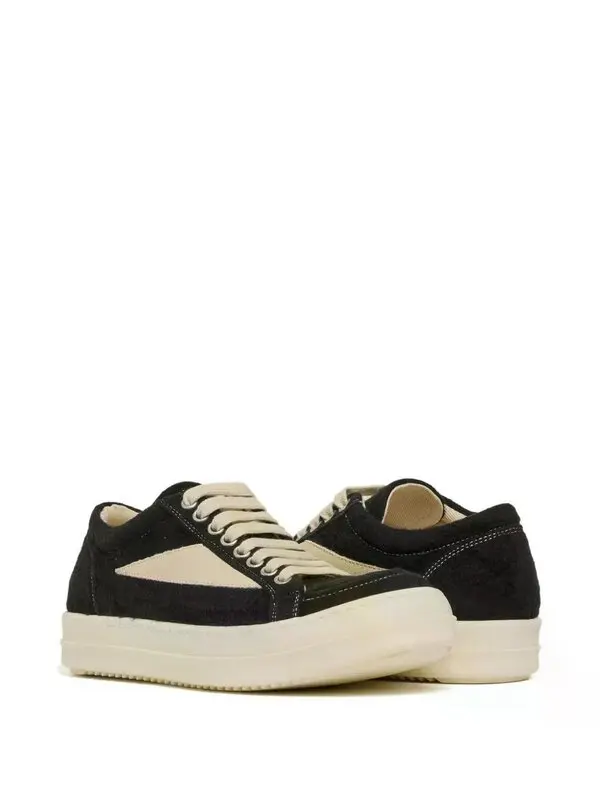 Rick Owens Suede-panel Trainers - Black
