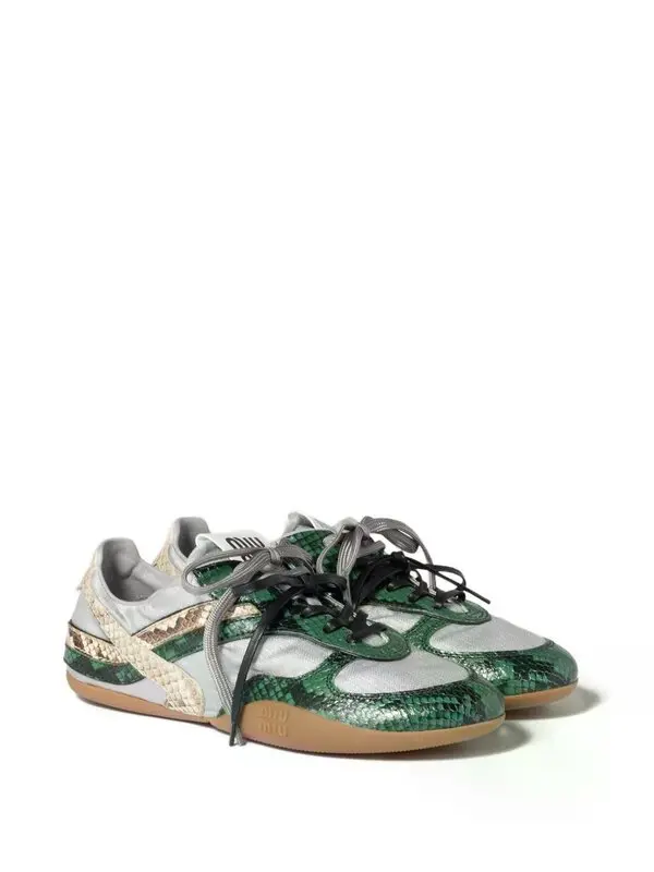 Miu Miu Snakeskin-leather Sneakers