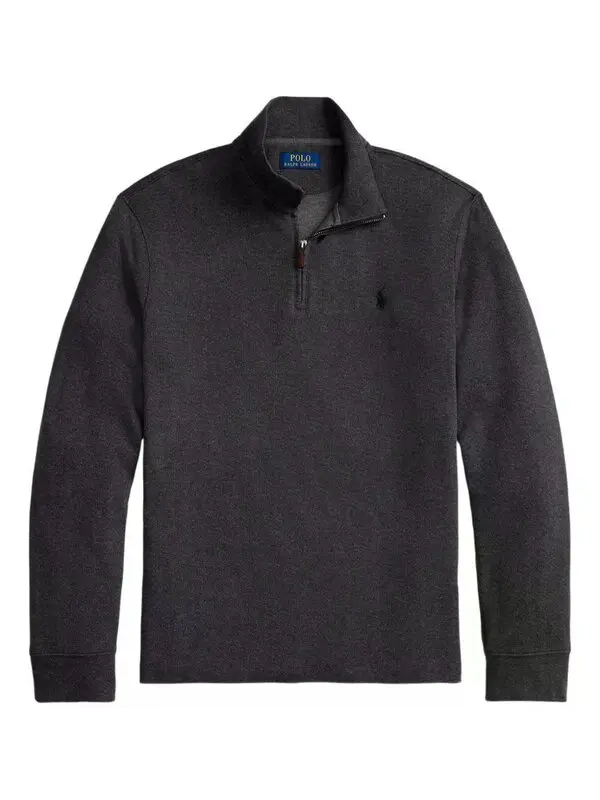 Polo Ralph Lauren Half-zip Long-sleeve Cotton Sweater - Grey