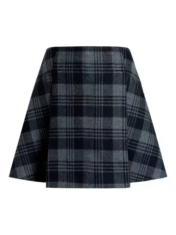 Proenza Schouler Cassia Plaid Wool Mini Skirt