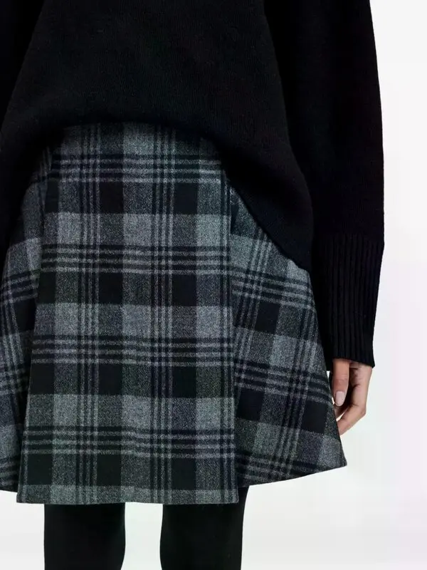 Proenza Schouler Cassia Plaid Wool Mini Skirt