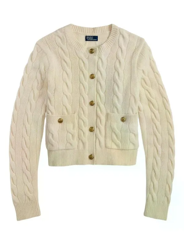 Polo Ralph Lauren Cable-knit Wool-cashmere Cardigan