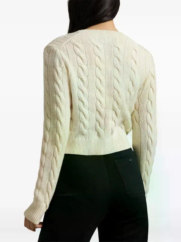 Polo Ralph Lauren Cable-knit Wool-cashmere Cardigan