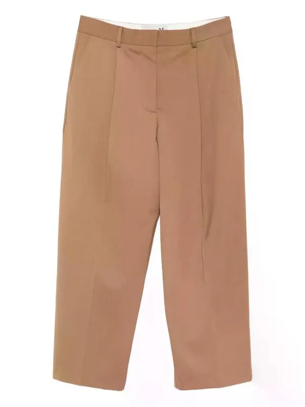 THE M Pleated-front Cropped Pants
