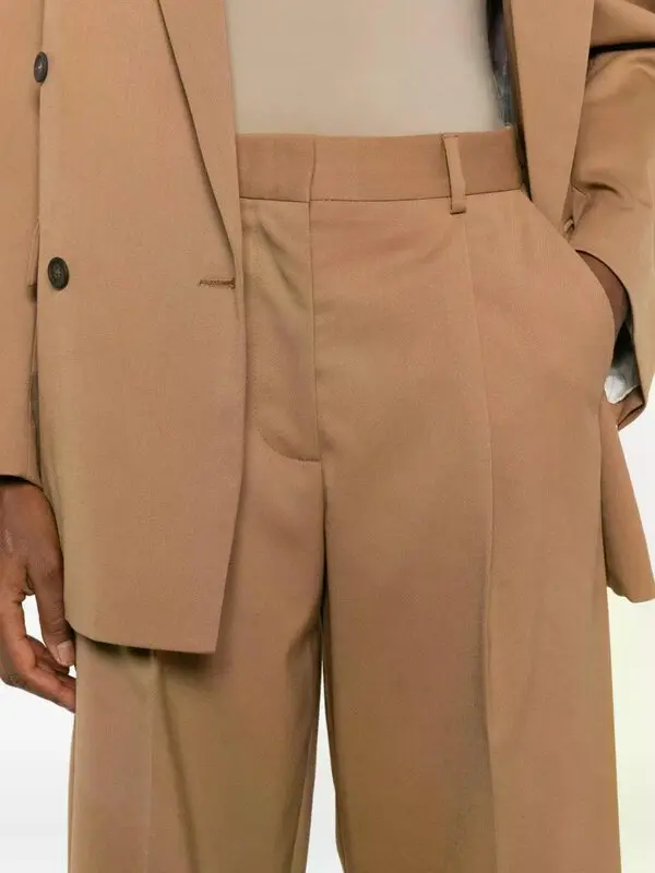 THE M Pleated-front Cropped Pants