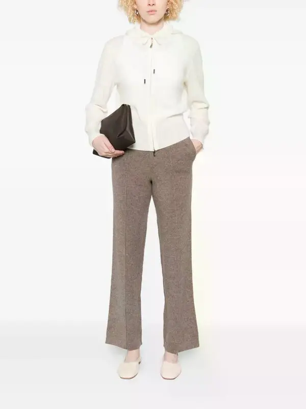 GOTHA Wide-leg Knit Pants With Side Pockets