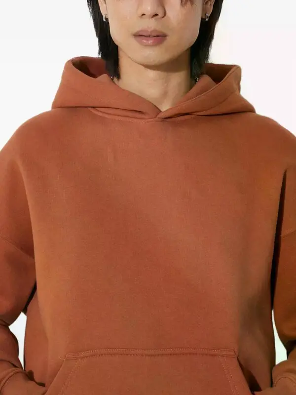 Alpha Industries Logo-print Kangaroo-pocket Hoodie - Brown