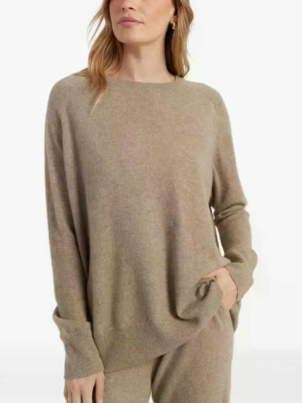 Chinti & Parker Cashmere Crew Neck Sweater - Neutrals