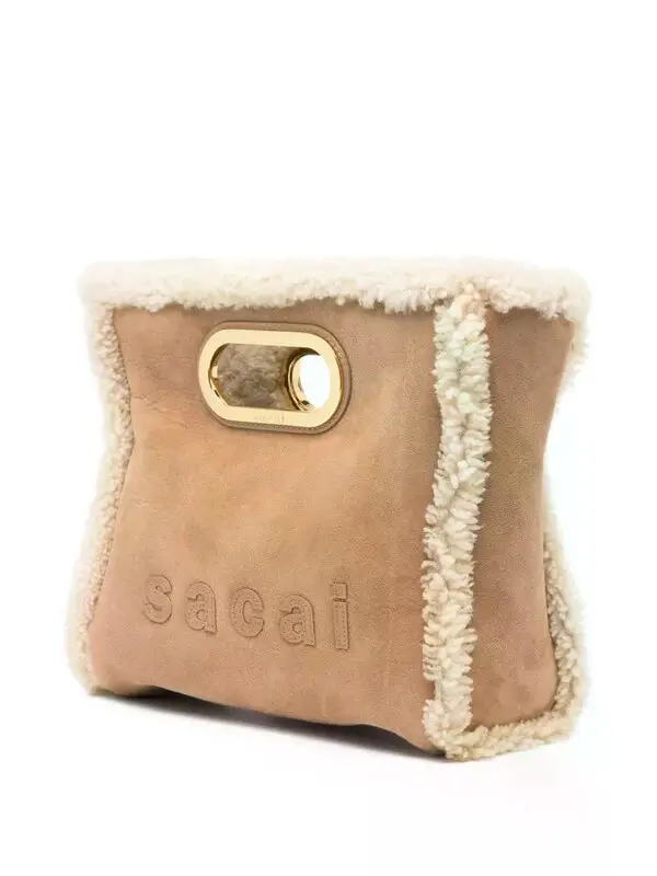 Sacai Shearling Tote Bag