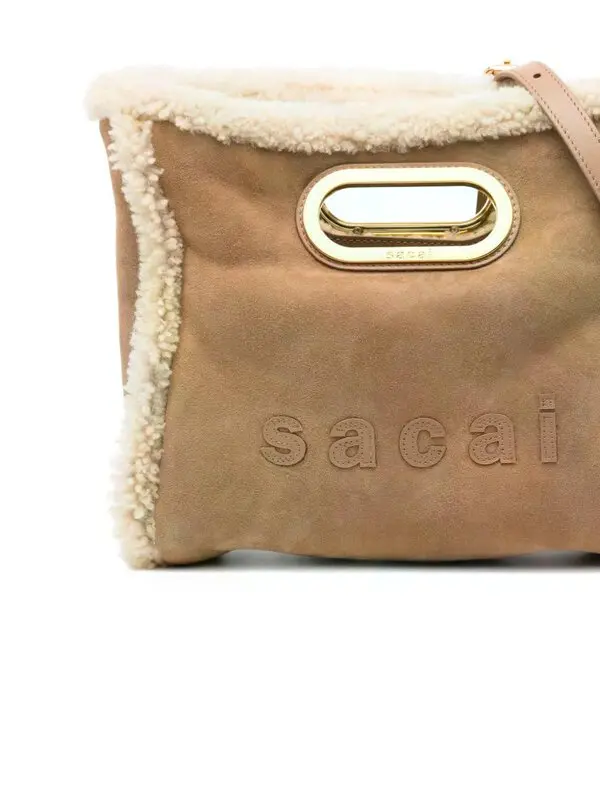 Sacai Shearling Tote Bag