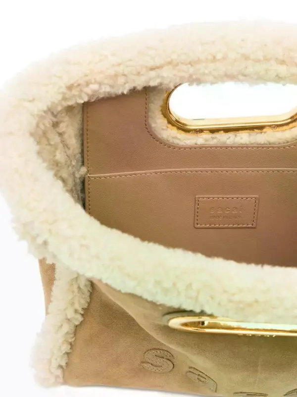 Sacai Shearling Tote Bag