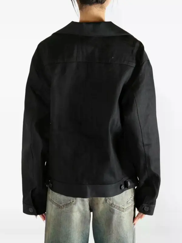 Balenciaga Buttoned Denim Jacket - Black