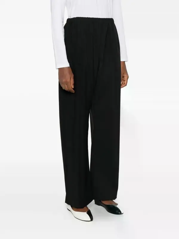 6397 Elasticated-waistband Straight-leg Trousers