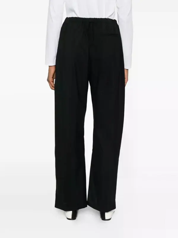 6397 Elasticated-waistband Straight-leg Trousers