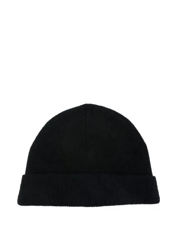 LEMAIRE Ribbed-knit Beanie - Black
