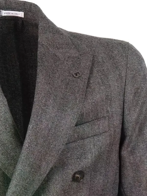 BRERA Herringbone Double-breasted Blazer