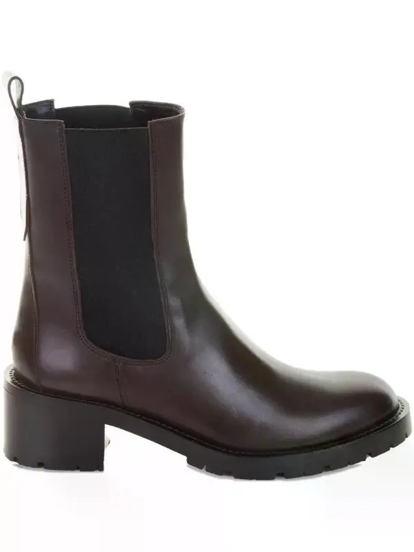 GUGLIELMO ROTTA Elastic-panel Leather Chelsea Boots