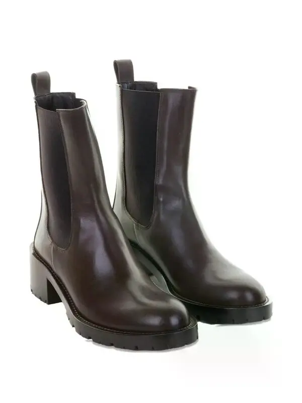 GUGLIELMO ROTTA Elastic-panel Leather Chelsea Boots