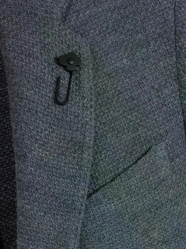 LARDINI Textured Knit Blazer - Grey