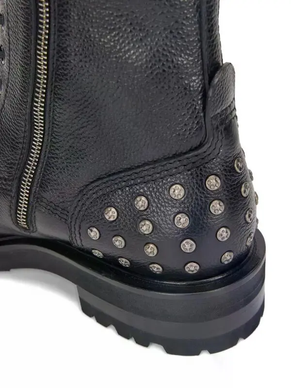 Roberto Cavalli Lace-up Studded Boots