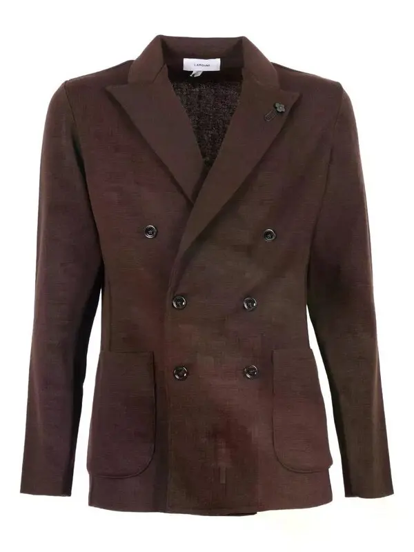 LARDINI Double-breasted Wool Jacket