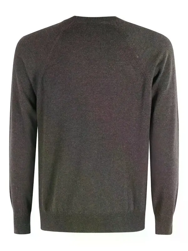 KANGRA Raglan-sleeve Crew-neck Sweater - Brown