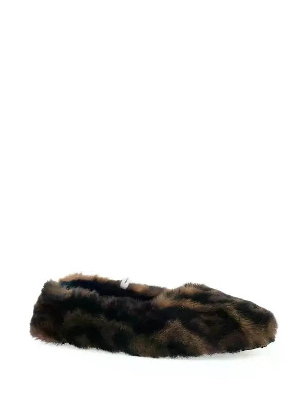 Apparis Animal-print Ballet Flats - Brown