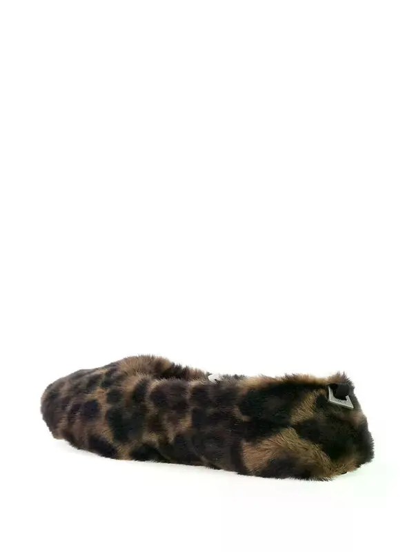 Apparis Animal-print Ballet Flats - Brown