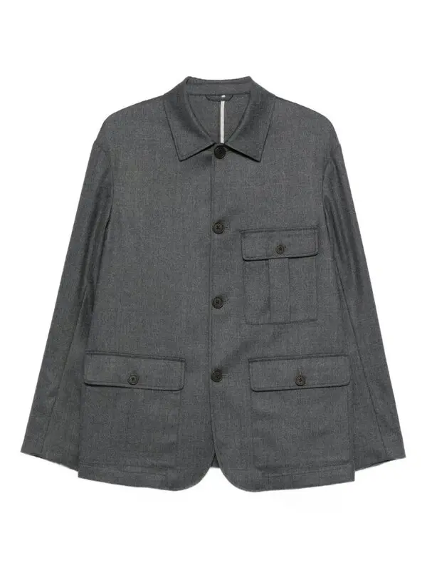Emporio Armani Wool-blend Shirt Jacket