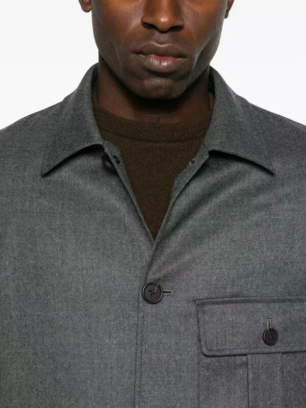 Emporio Armani Wool-blend Shirt Jacket
