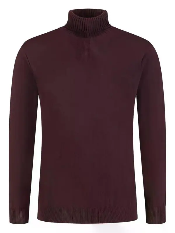 DORIANI Turtleneck Sweater - Red
