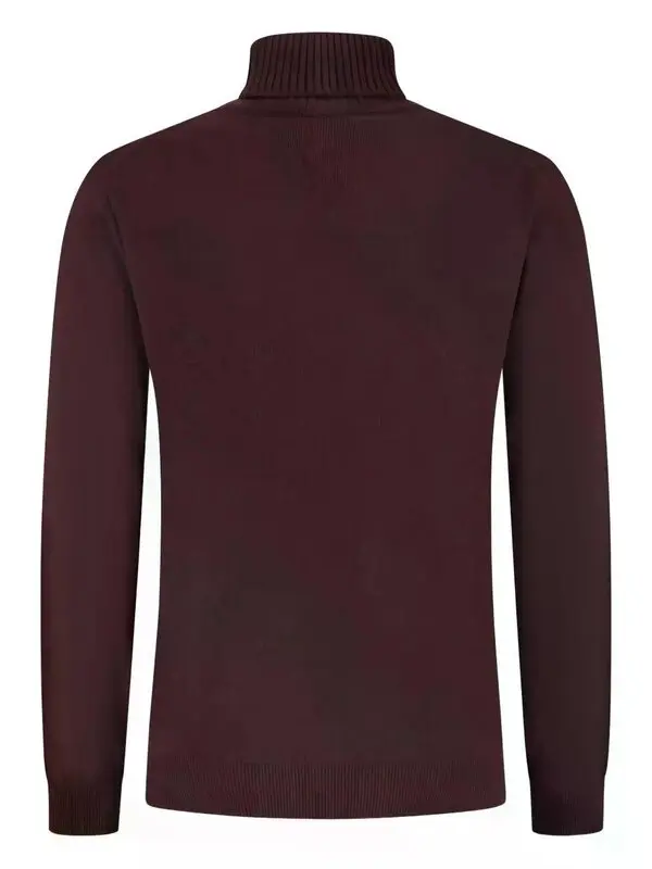 DORIANI Turtleneck Sweater - Red