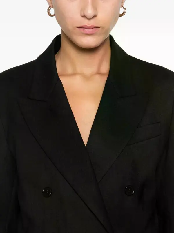 P.a.r.o.s.h Double-breasted Blazer - Black