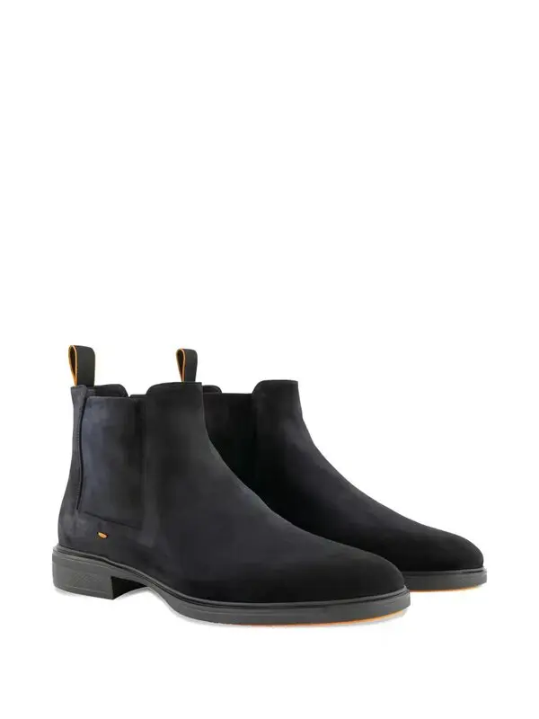 Santoni Elastic-panel Suede Chelsea Boots