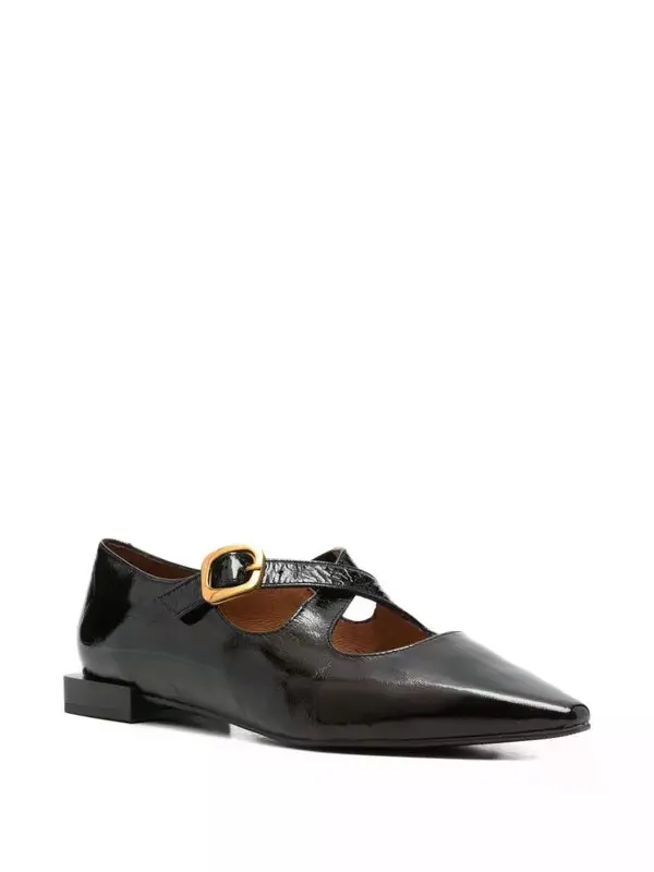 ANGEL ALARCON Venice Buckled Ballet Flats