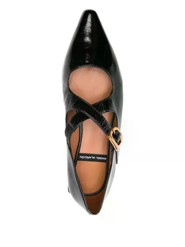 ANGEL ALARCON Venice Buckled Ballet Flats