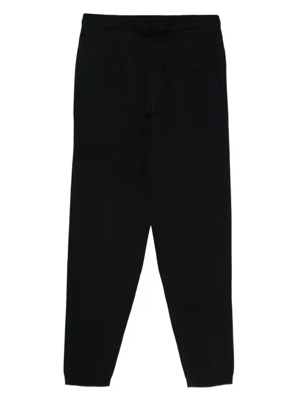 Emporio Armani Drawstring Straight-leg Trousers