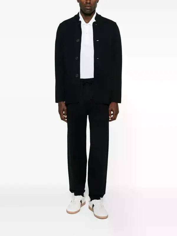 Emporio Armani Drawstring Straight-leg Trousers