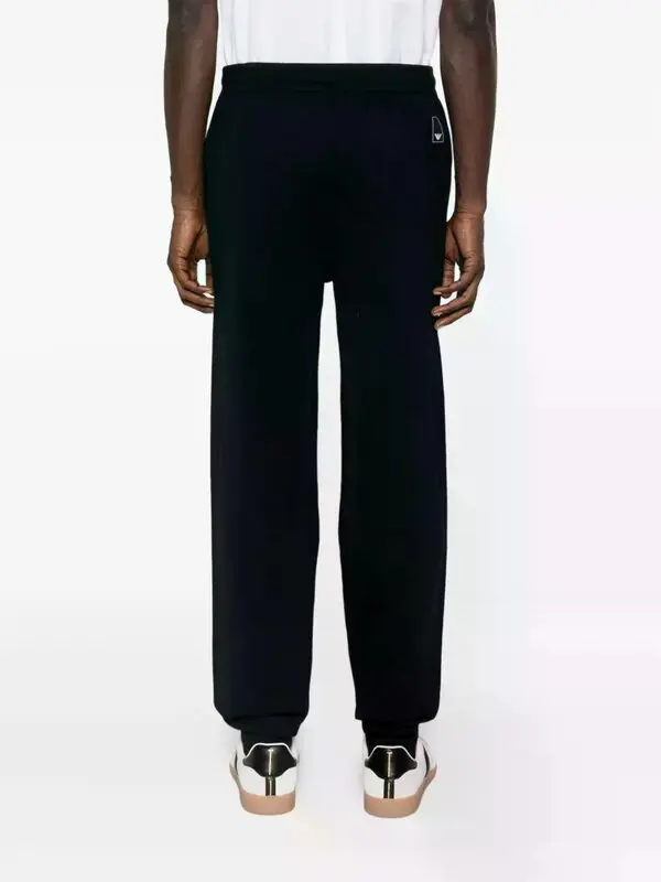 Emporio Armani Drawstring Straight-leg Trousers