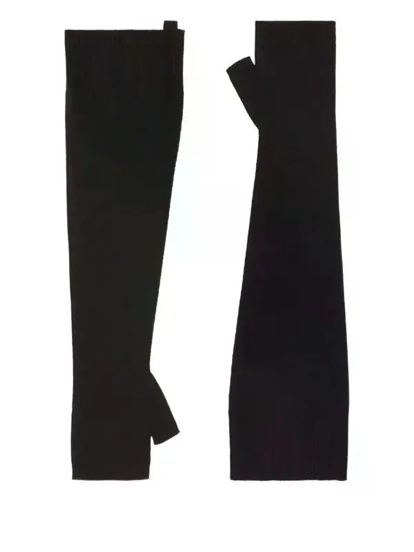 Dolce & Gabbana Ribbed Fingerless Gloves